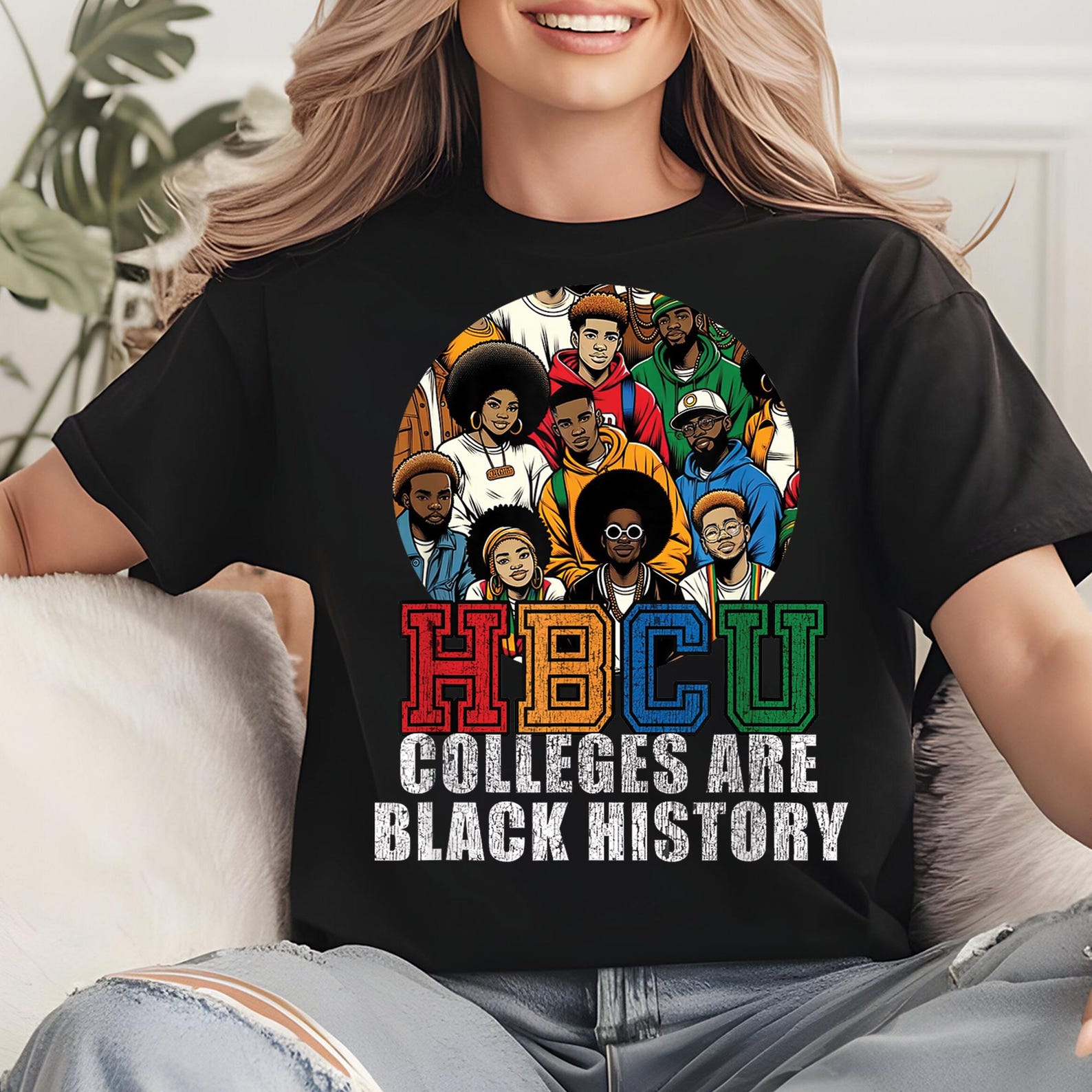 HBCU Colleges Are Black History T-shirt Design PNG | Diverse Students ...