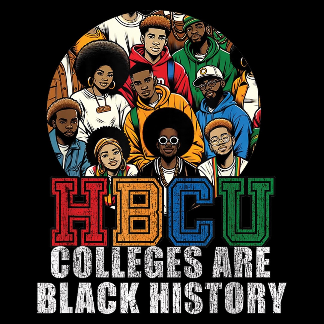 HBCU Colleges Are Black History T-shirt Design PNG | Diverse Students ...