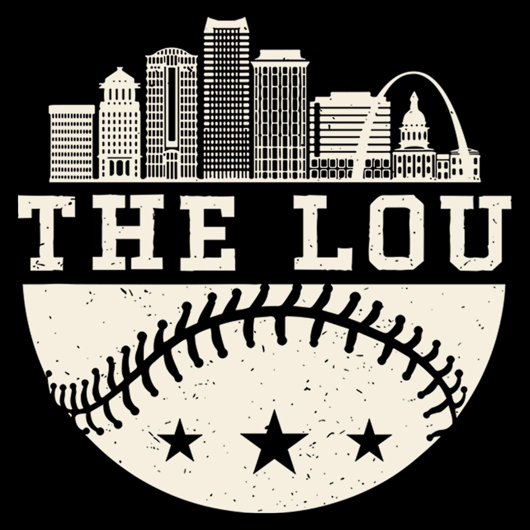 The Lou Baseball PNG | St. Louis Cardinals Fan Skyline Design ...
