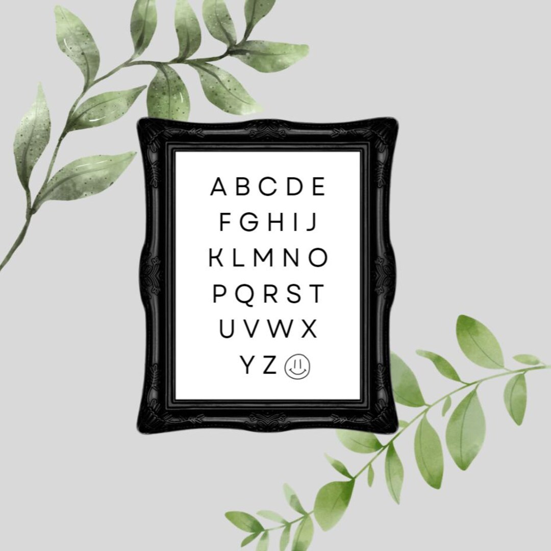 Smiley Face Alphabet Nursery Decor - Etsy