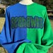 Custom Embroidered Split Sweatshirt: Glitter School Team Spirit Wear ...