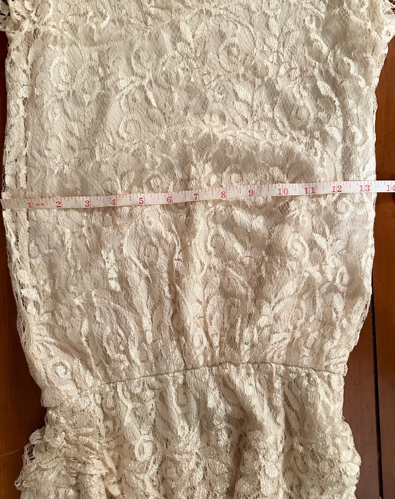 Vintage 80s/90s Does 20s Flapper Drop Waist White Cream Lace Dress - Etsy