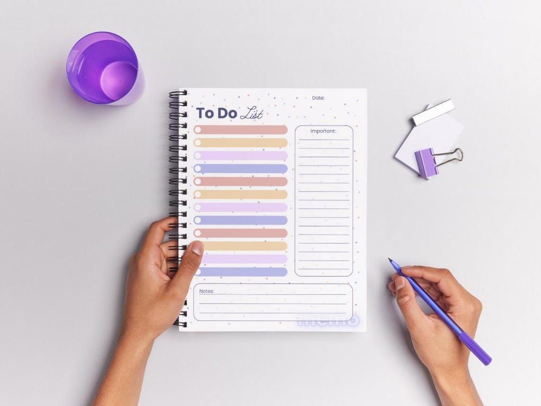 Printable to Do List Editable Checklist, Cute Simple Minimalist Polka ...