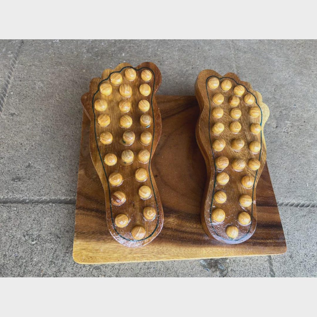 Foot Massage Pedestal With Springs – Acupressure Reflexology Tool ...