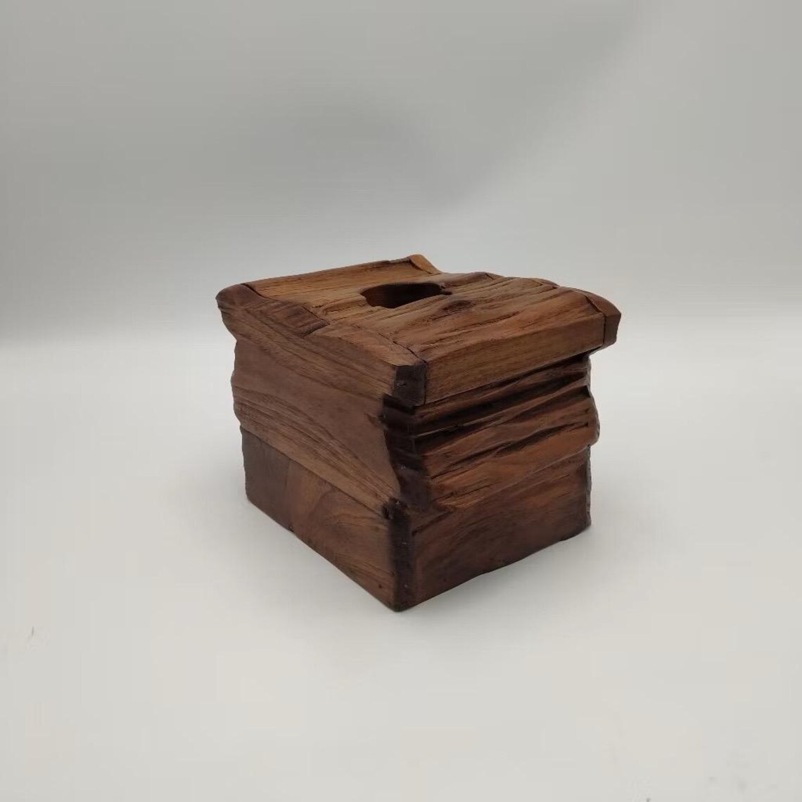 Vintage Teak Wood Tissue Box, Teak Wood Tissue Holder, Wooden Tissue ...