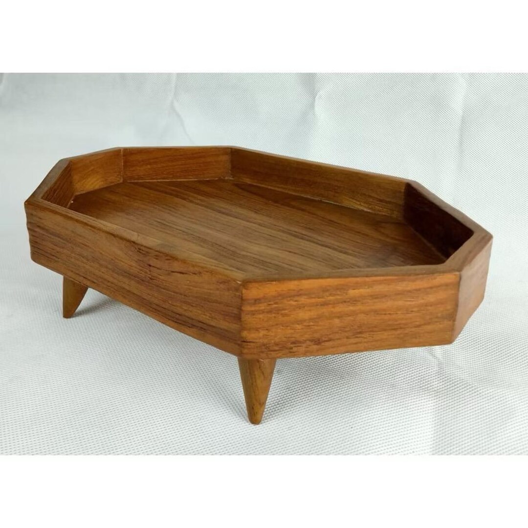 Teak Wood Fruit Tray | Wooden Tray | Wooden Serving Tray | Fruit ...