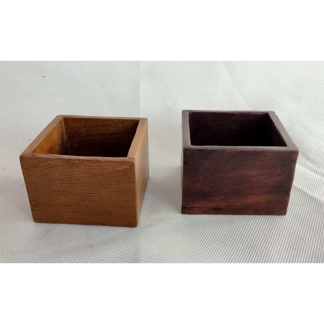 Wooden Small Box, Natural Wood Box, Teak Box, Wooden Storage Box ...