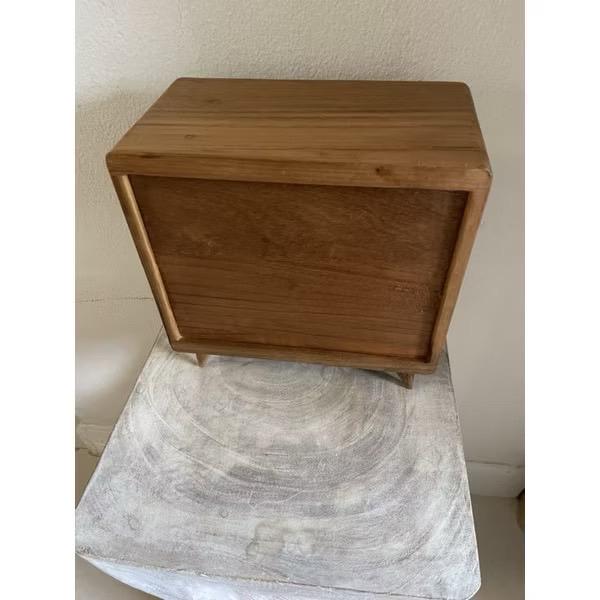 Wooden Small Box With Drawers – Large Capacity, 2 Drawer Storage ...