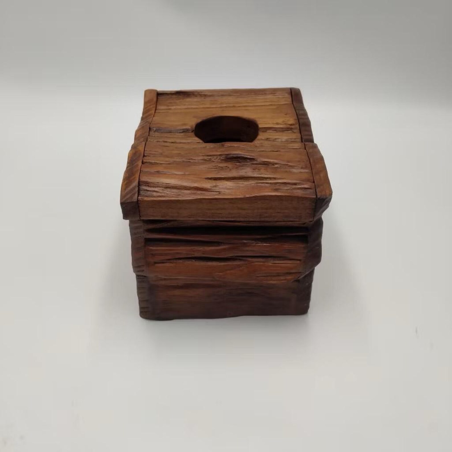 Vintage Teak Wood Tissue Box, Teak Wood Tissue Holder, Wooden Tissue ...