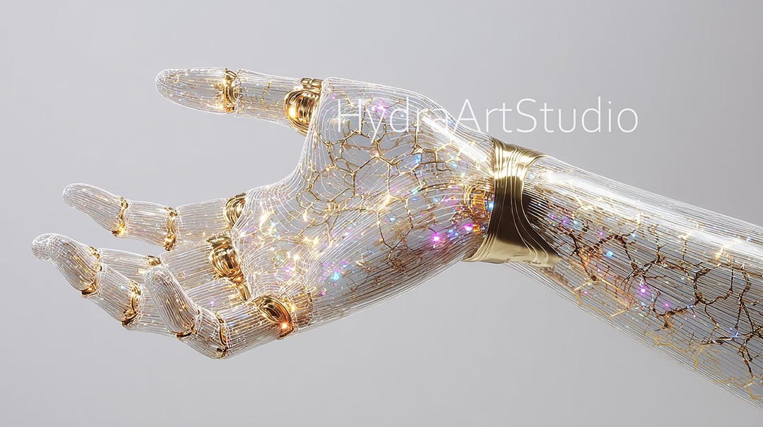 Biomechanical Angelic Hand – Luxury Sci-fi Visual – Digital Download ...