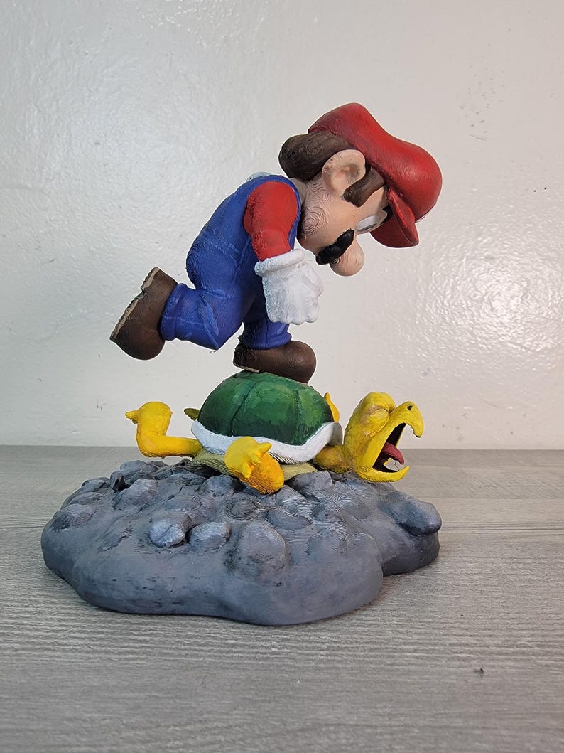 Mario Stomping Koopa Figure - Etsy