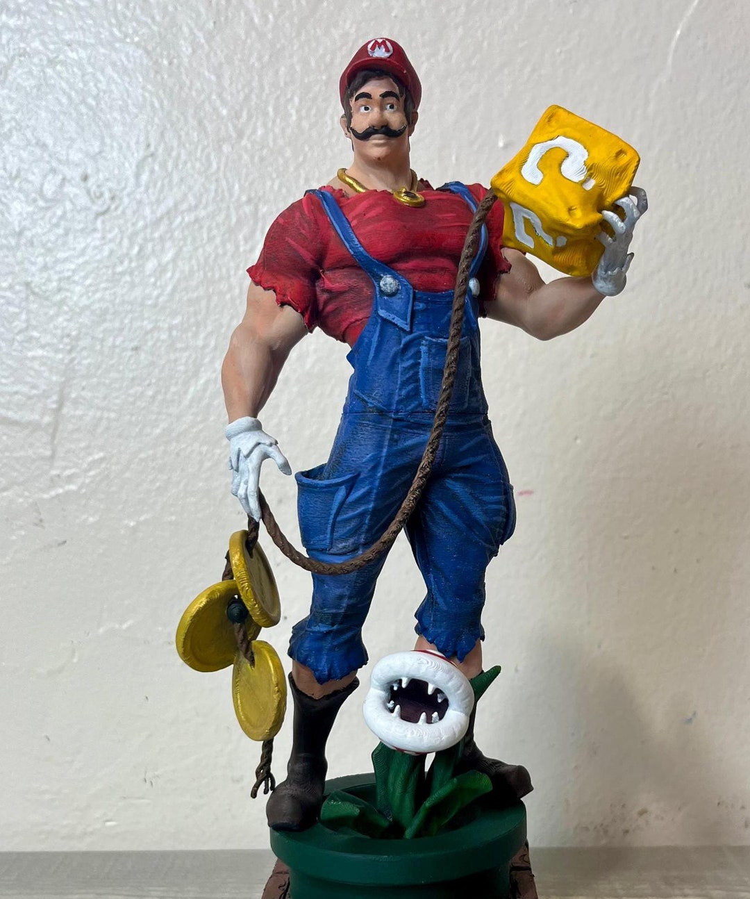 Buff Mario Figure - Etsy