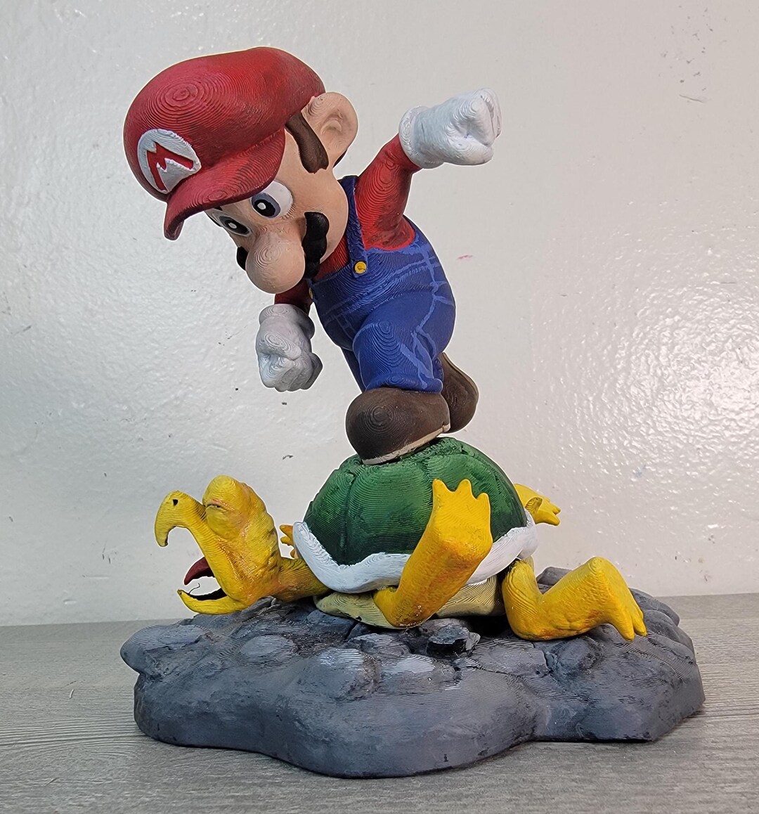 Mario Stomping Koopa Figure - Etsy