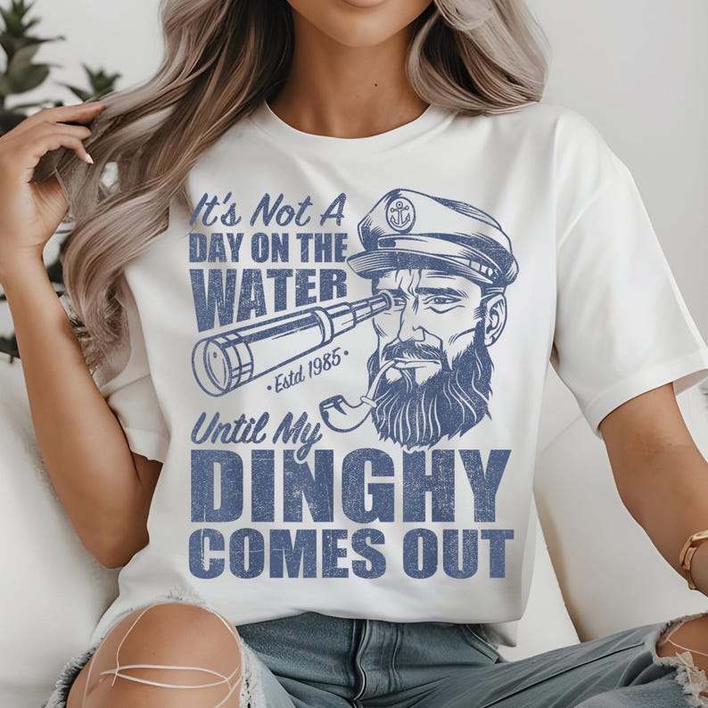 Funny Boating Captain T-shirt Design PNG | SVG | Nautical Dinghy ...