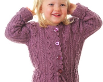 Crochet Aran Cardigan Pattern - Etsy
