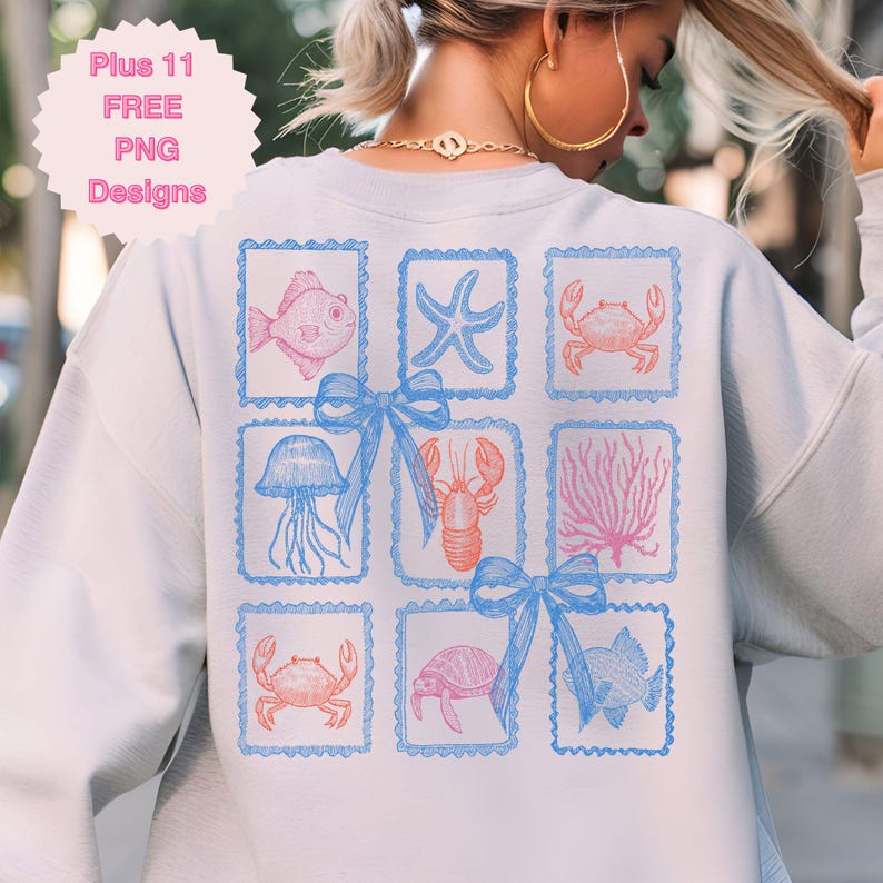 Coquette Nautical Postage Stamp Collage Png Watercolor Vintage Stamps 3 ...