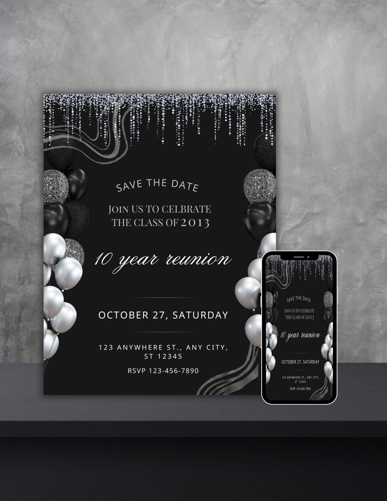 Class Reunion Invitation, Class Reunion, 50th Class Reunion, Class ...