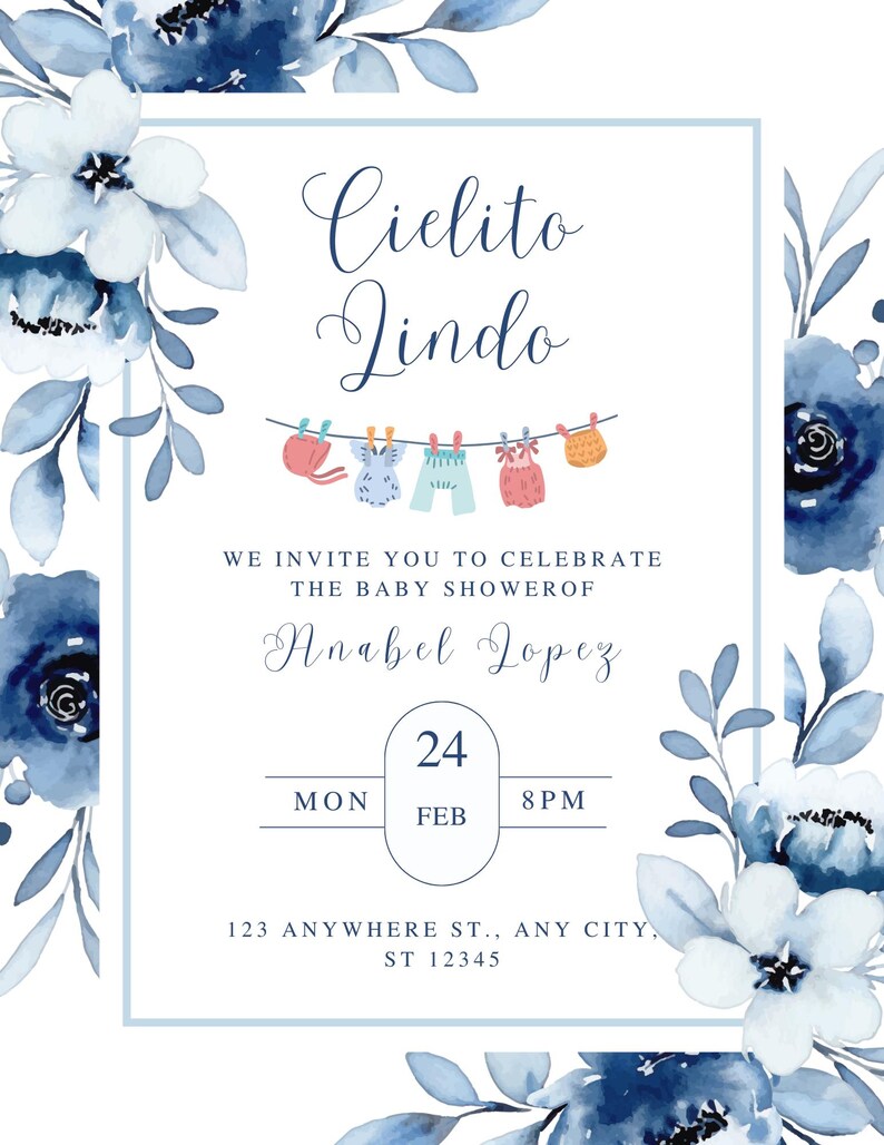 Cielito Lindo Baby Shower, Cielito Lindo, Cielito Lindo Invitation ...