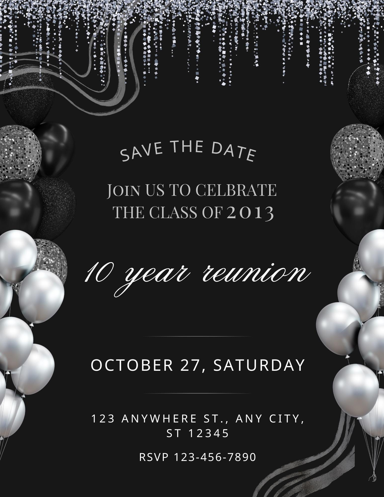 Class Reunion Invitation, Class Reunion, 50th Class Reunion, Class ...