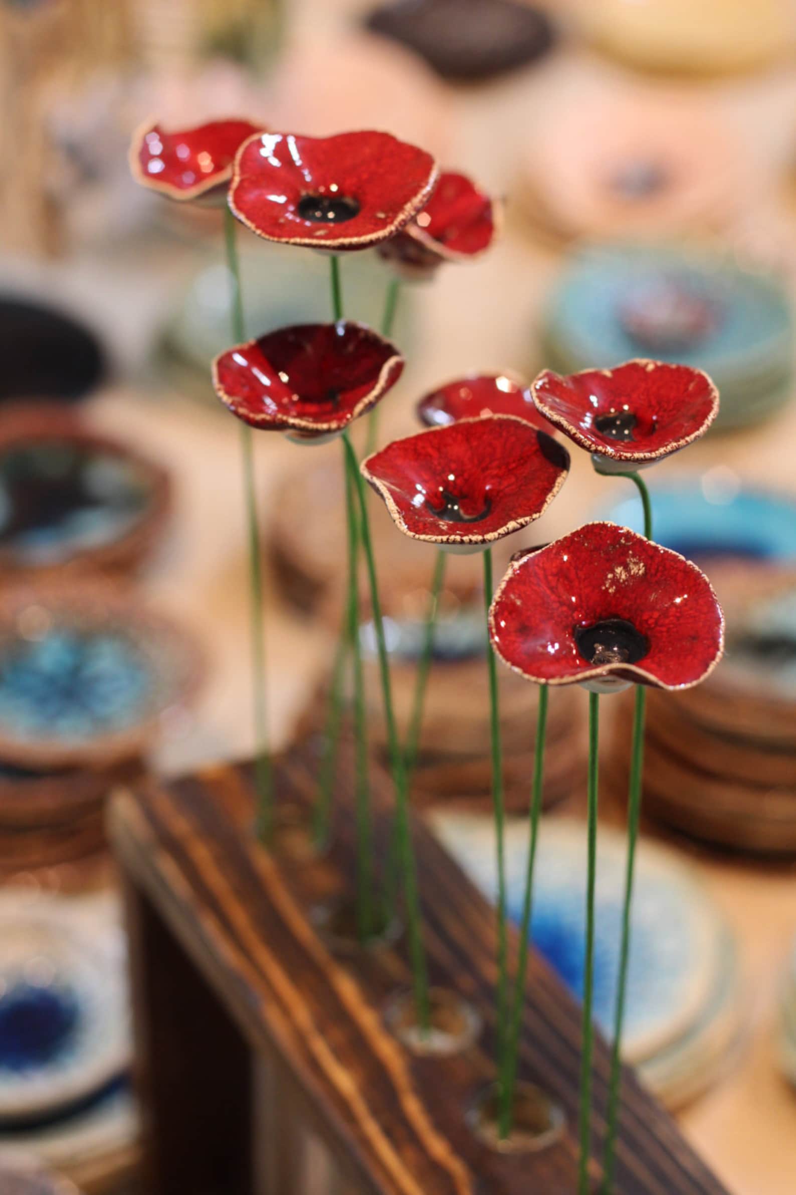 Red Flowers Housewarming Gift Flowers Centerpiece Flowers Decorations ...