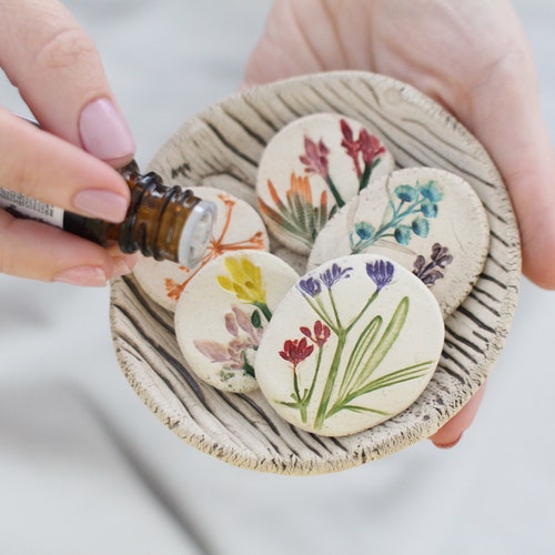 Aromatherapy Stones Oil Diffuser Ceramic Essential Oil - Etsy