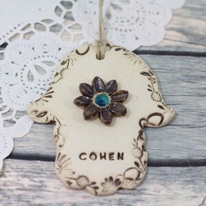 Jewish Gifts Personalized Ceramic Hamsa Decoration Hamsa Wall Hanging ...