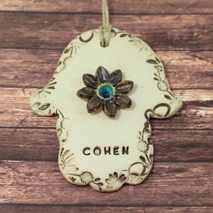 Jewish Gifts Personalized Ceramic Hamsa Decoration Hamsa Wall Hanging ...