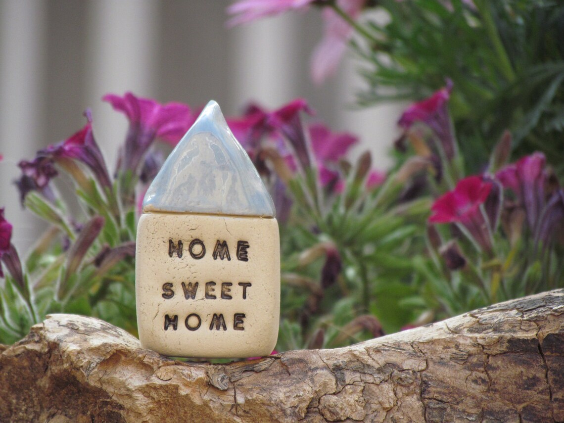 Home Sweet Home Message Houses Miniature Houses Little Rustic - Etsy