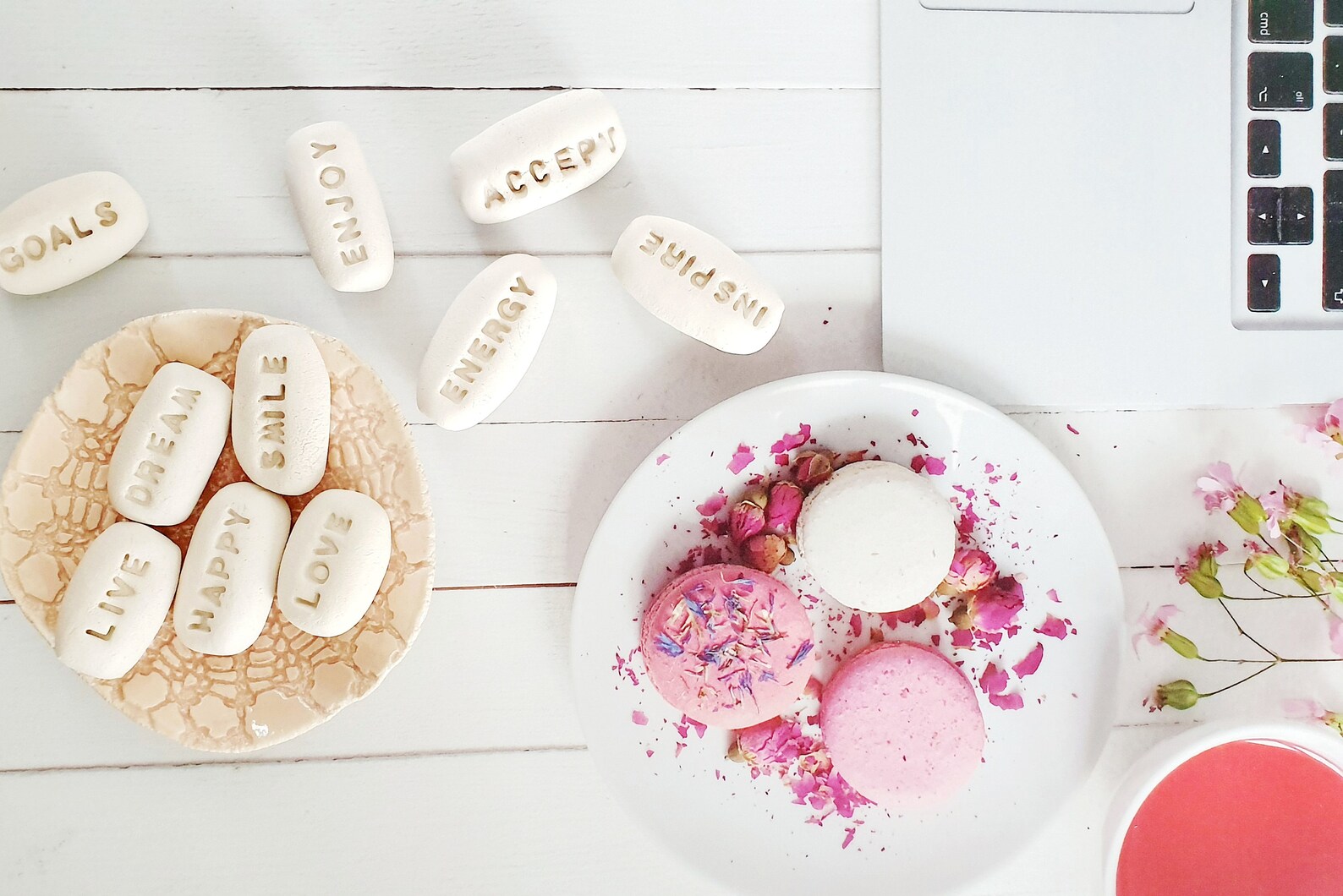 Engraved Stone Inspirational Stone Ceramic Stones Affirmation | Etsy