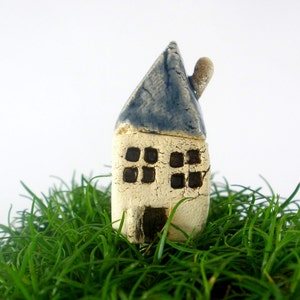 Miniature House A Tiny Beach Cottage Ceramic Houses Tiny House - Etsy