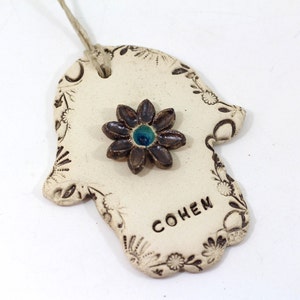 Jewish Gifts Personalized Ceramic Hamsa Decoration Hamsa Wall Hanging ...