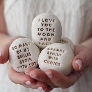 Inspiration Gifts Message Stones Inspirational Stones Personalized Gift ...