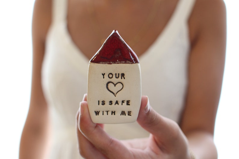 Your Heart is Safe With Me Miniature House Gift for Her Gift for Him ...