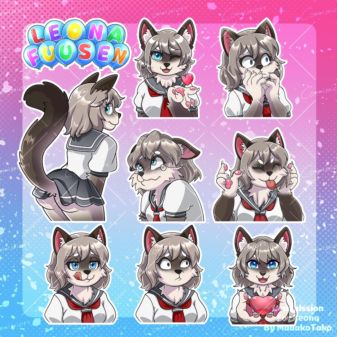 Pegatina de Furry, Comisión de Arte Furry, Emotes Furry, PFP Furry ...
