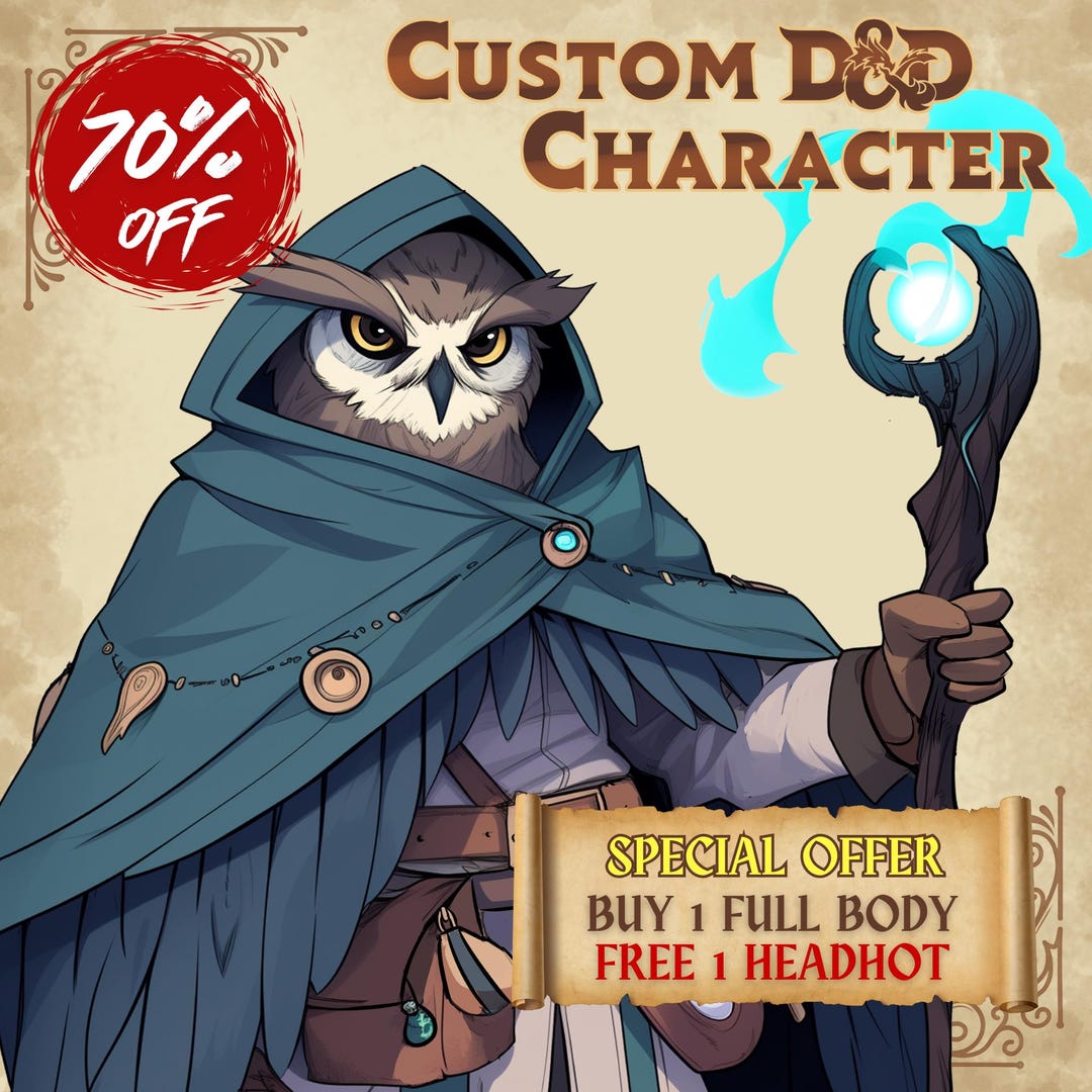 DND Art Commission | Custom DND, RPG Character, Dnd Gift, Fantasy ...