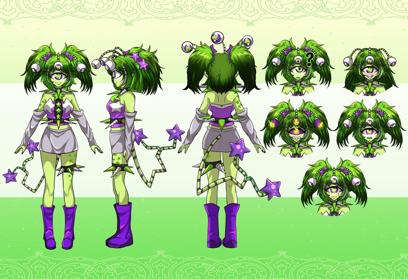 Custom Reference Sheet, DND Character Sheet, OC Design, Vtuber Model ...