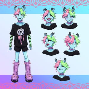 Custom Reference Sheet, DND Character Sheet, OC Design, Vtuber Model ...