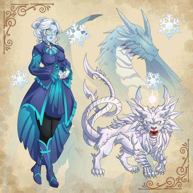 Fantasy Art Commission, Couple Portrait,custom DND Character, Rpg ...