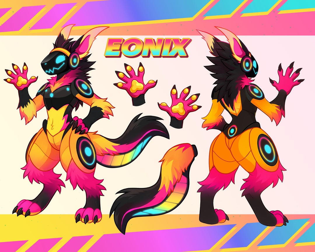 Furry Character Sheet, Furry Reference Sheet, Fursona Commission ...