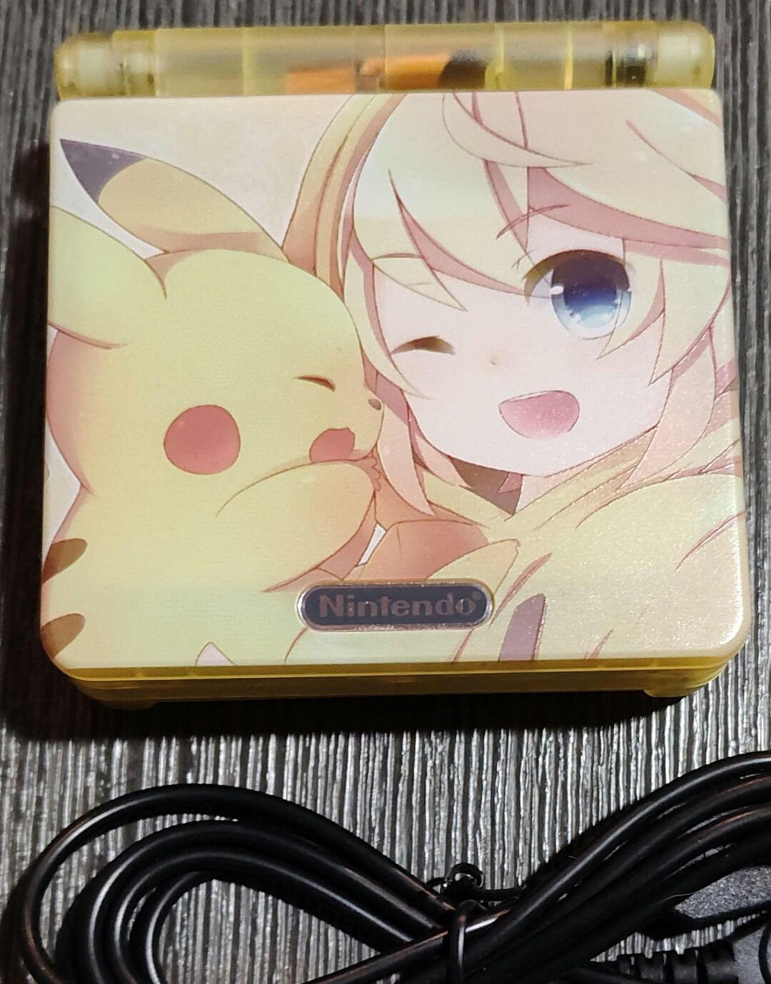 Custom Pokemon Pikachu Gameboy Advance SP With IPS V5 Screen - Etsy