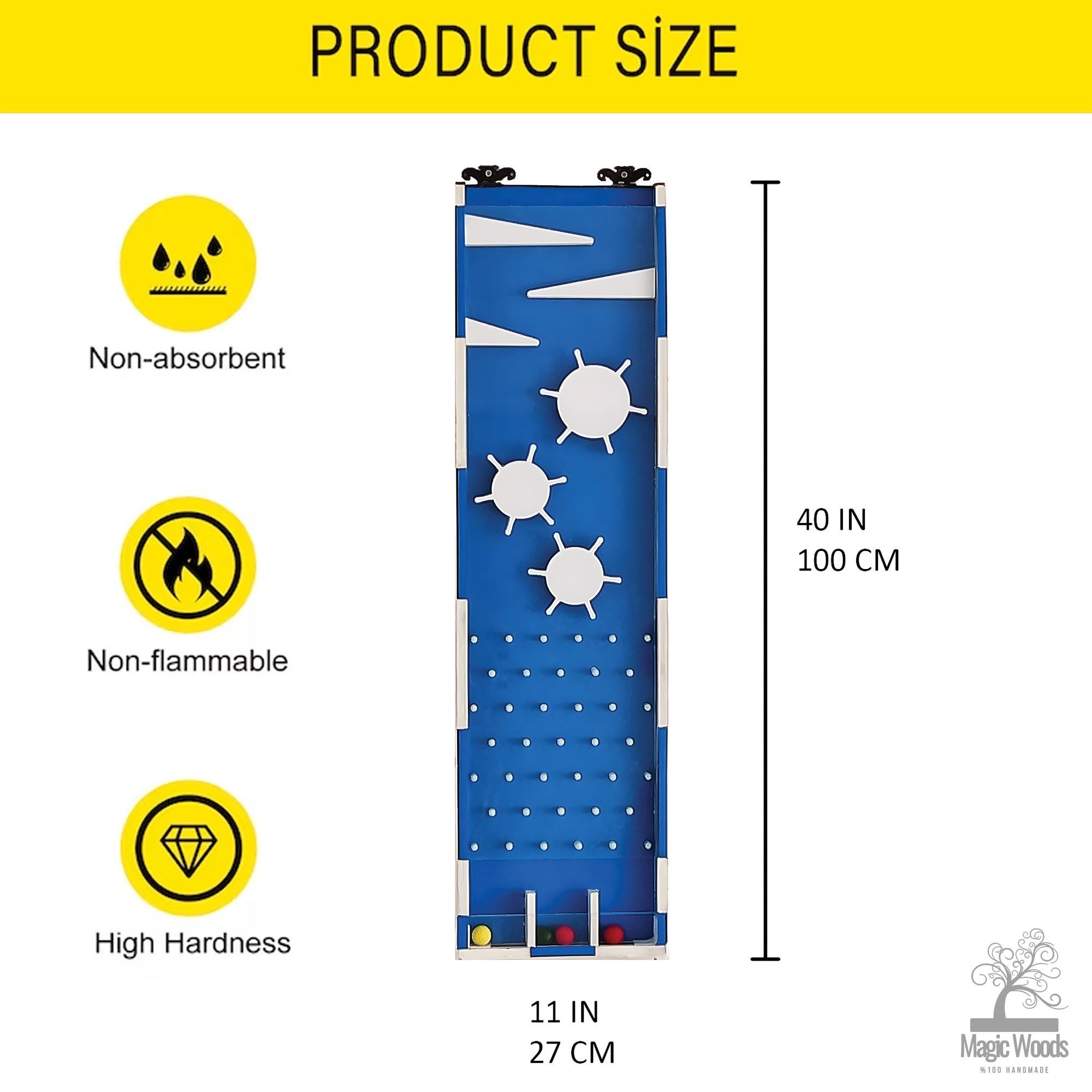 Blue Wall Mounted Plinko - Wall Games - Lighted Plinko - Bar Games ...