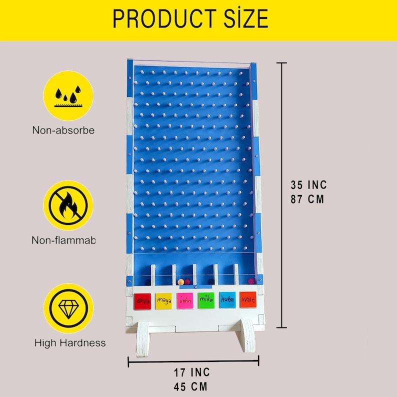 Tabletop Plinko Board Game - Portable Prize Drop Plinko Board for ...