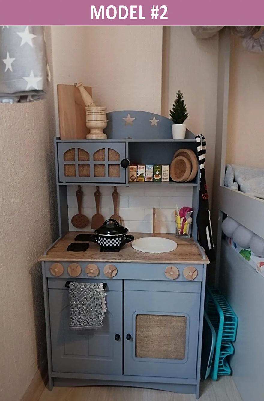 Custom Children's Wooden Play Kitchen - Handcrafted Pretend Play ...