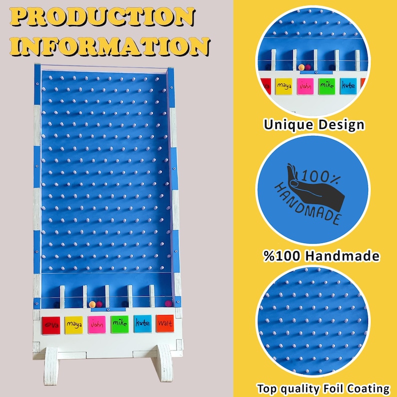 Tabletop Plinko Board Game - Portable Prize Drop Plinko Board for ...