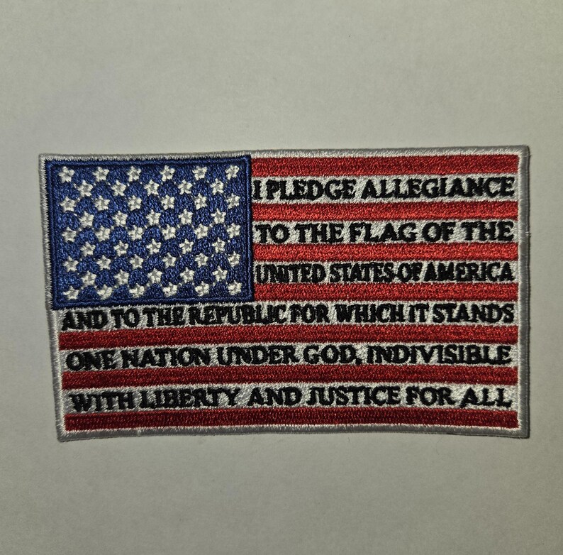 American Flag- I Pledge Allegiance Patch - Etsy