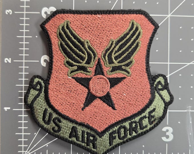 US Air Force Patches With Iron on and Velcro Fastener Backing, Retired ...