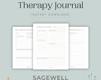 Pre & Post Therapy Notes - Etsy