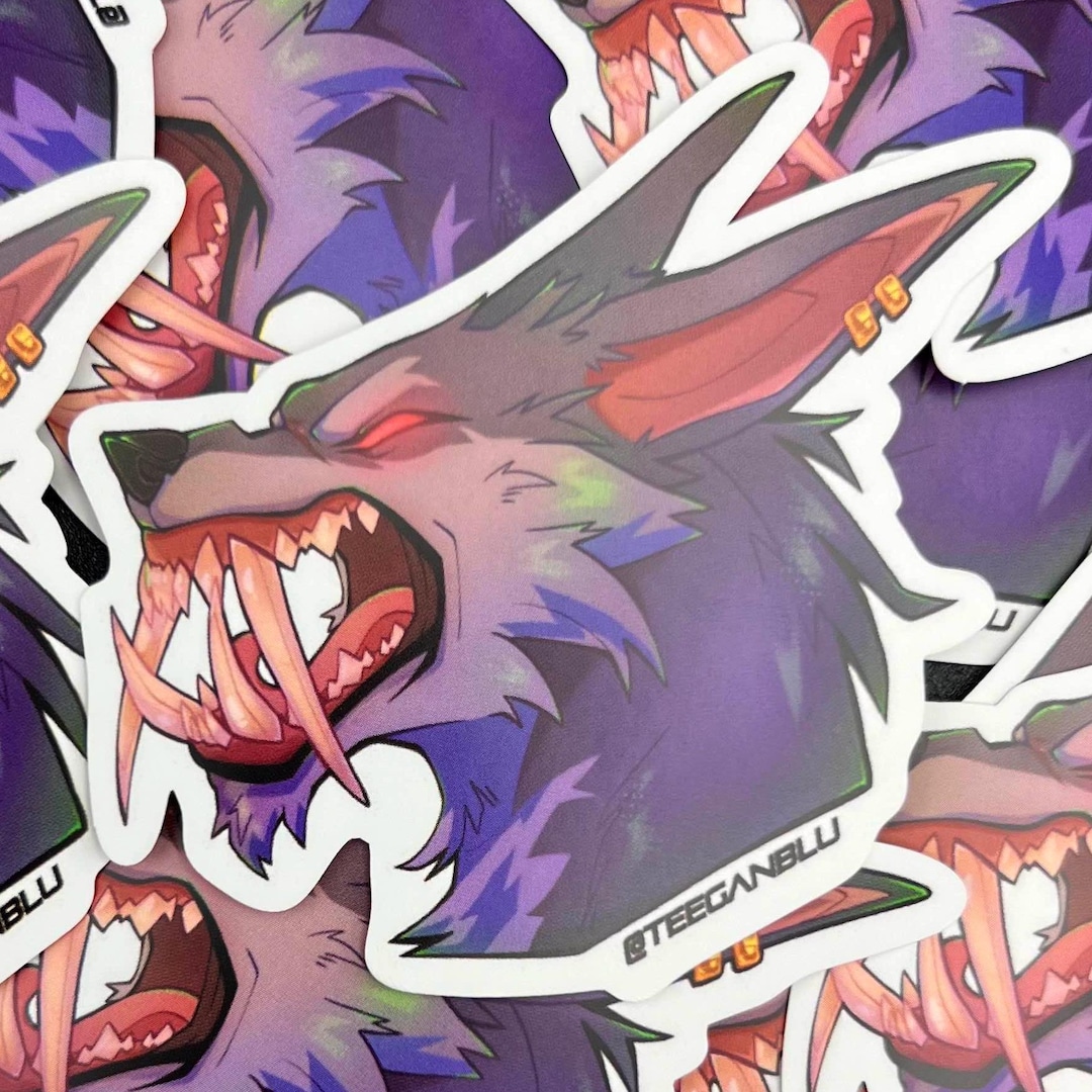 Warwick Vinyl Sticker: League of Legends Arcane Wolf Merch (3 Inch) - Etsy