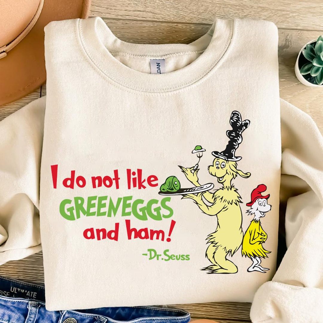 I Do Not Like Green Eggs and Ham PNG, Read Across America Png, Cartoon ...