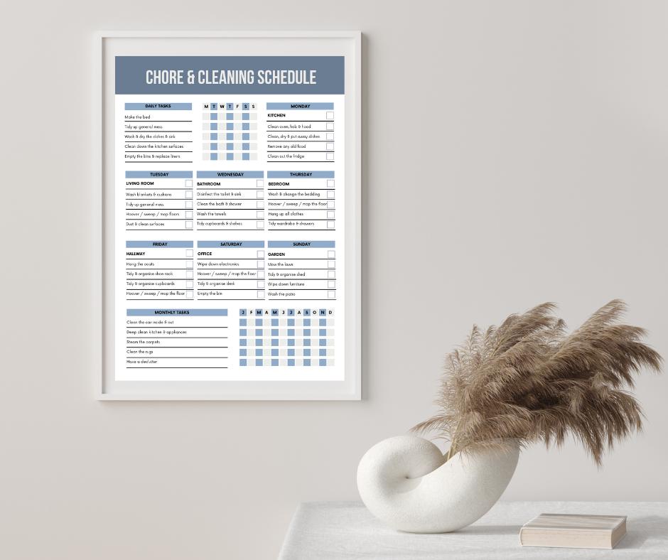 Printable Cleaning Checklist | Stay on Top of Chores With Ease! - Etsy